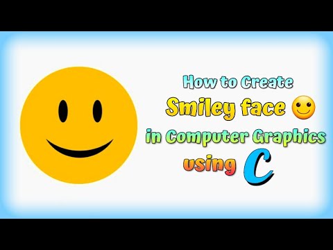 create smiley face in computer graphics - YouTube