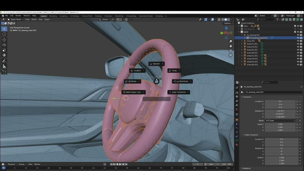 BLender Resetting the pivot point(origin) of a child object (origin to 0,0,0) - YouTube