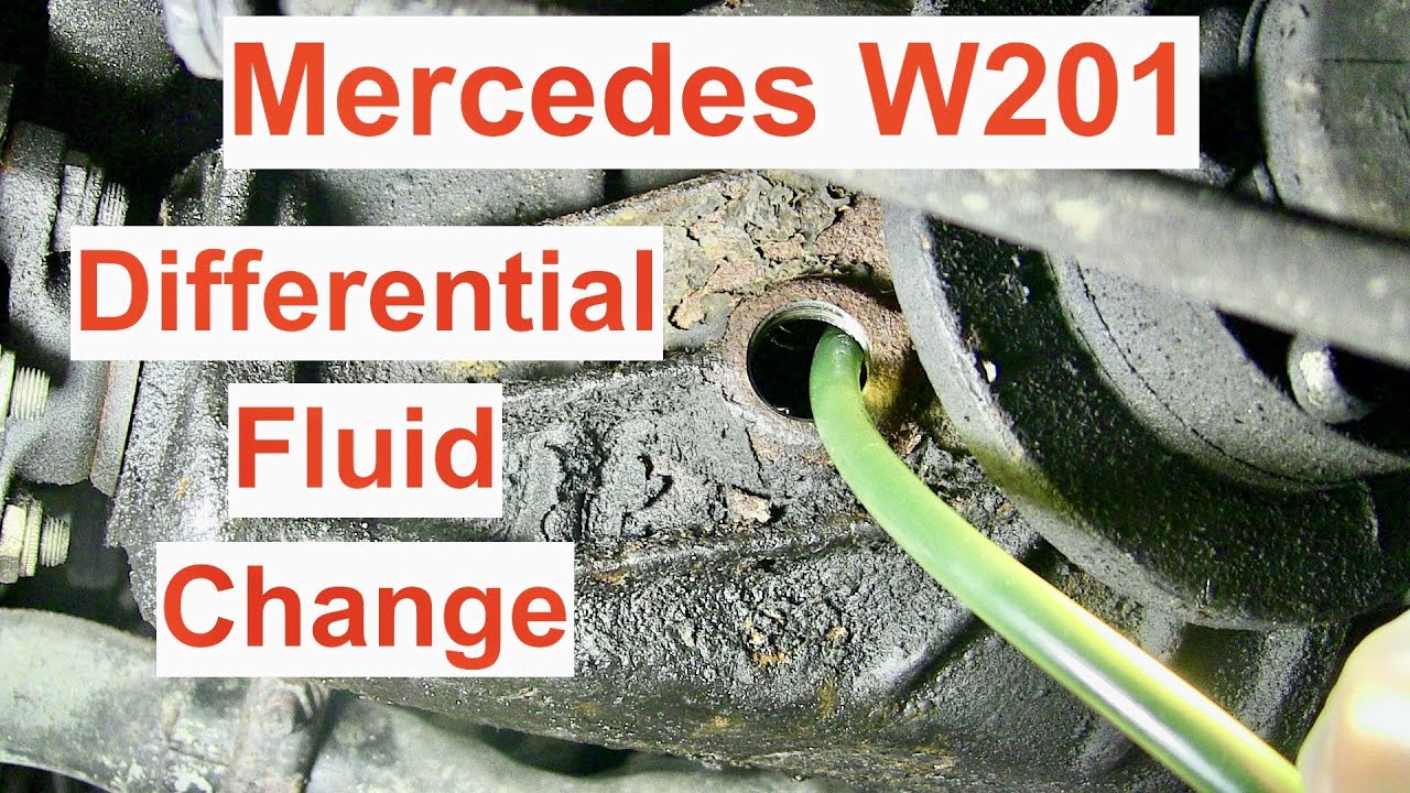 Mercedes 190E Differential Fluid Change W201 - YouTube