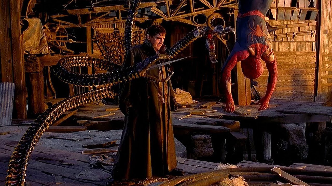 Spider Man 2 2004 Doctor Octopus Vs Spider Man FInal Battle scene Movie ...