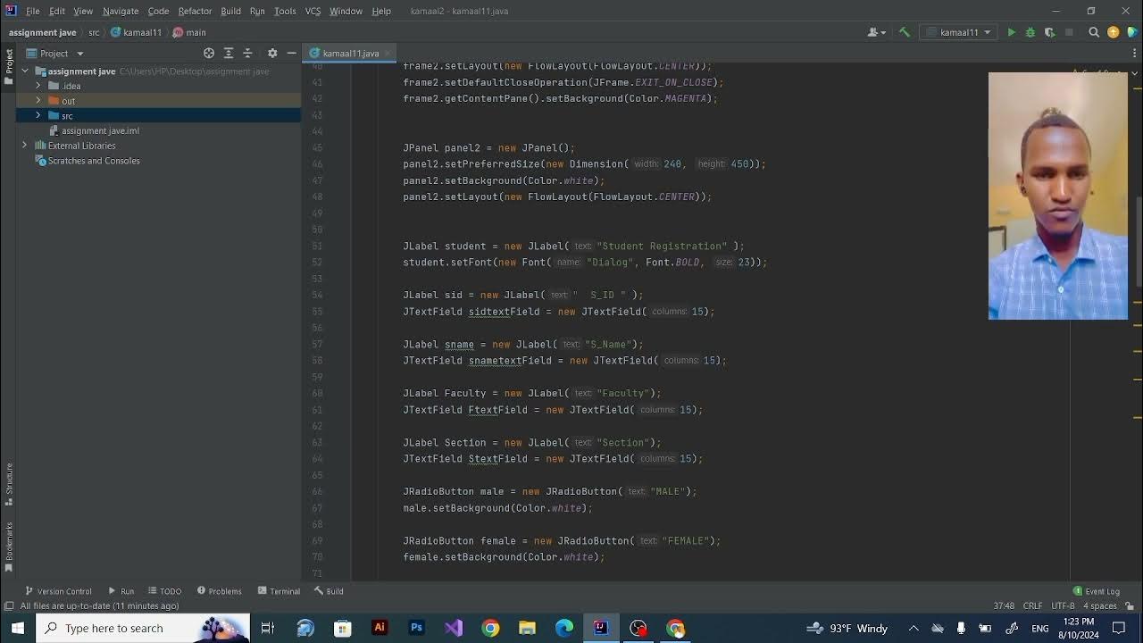 java swing (create jframe,jlabel,jbotton and etc - YouTube