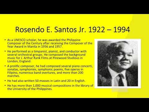 Rosendo E. Santos Jr. 1922 - 1994 - YouTube
