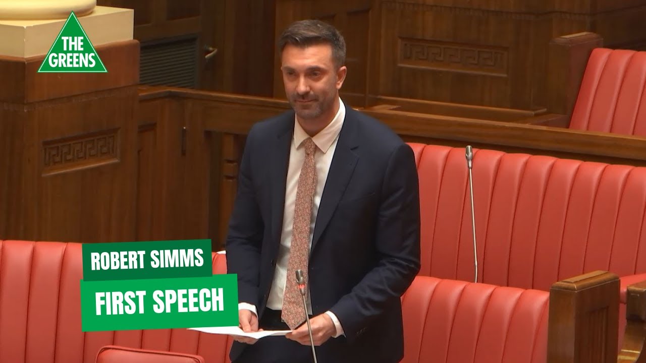 Robert Simms First Speech - YouTube