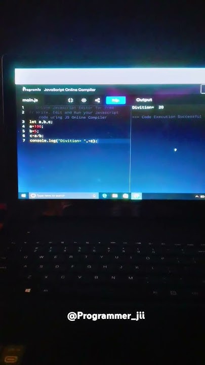 Javascript Division program 😇😇#programming #c #java#python # ...
