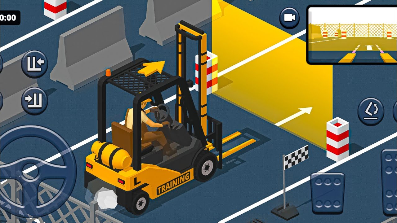 Forklift Extreme Simulator | Training Driving Part 1 | Forklift Parking ...