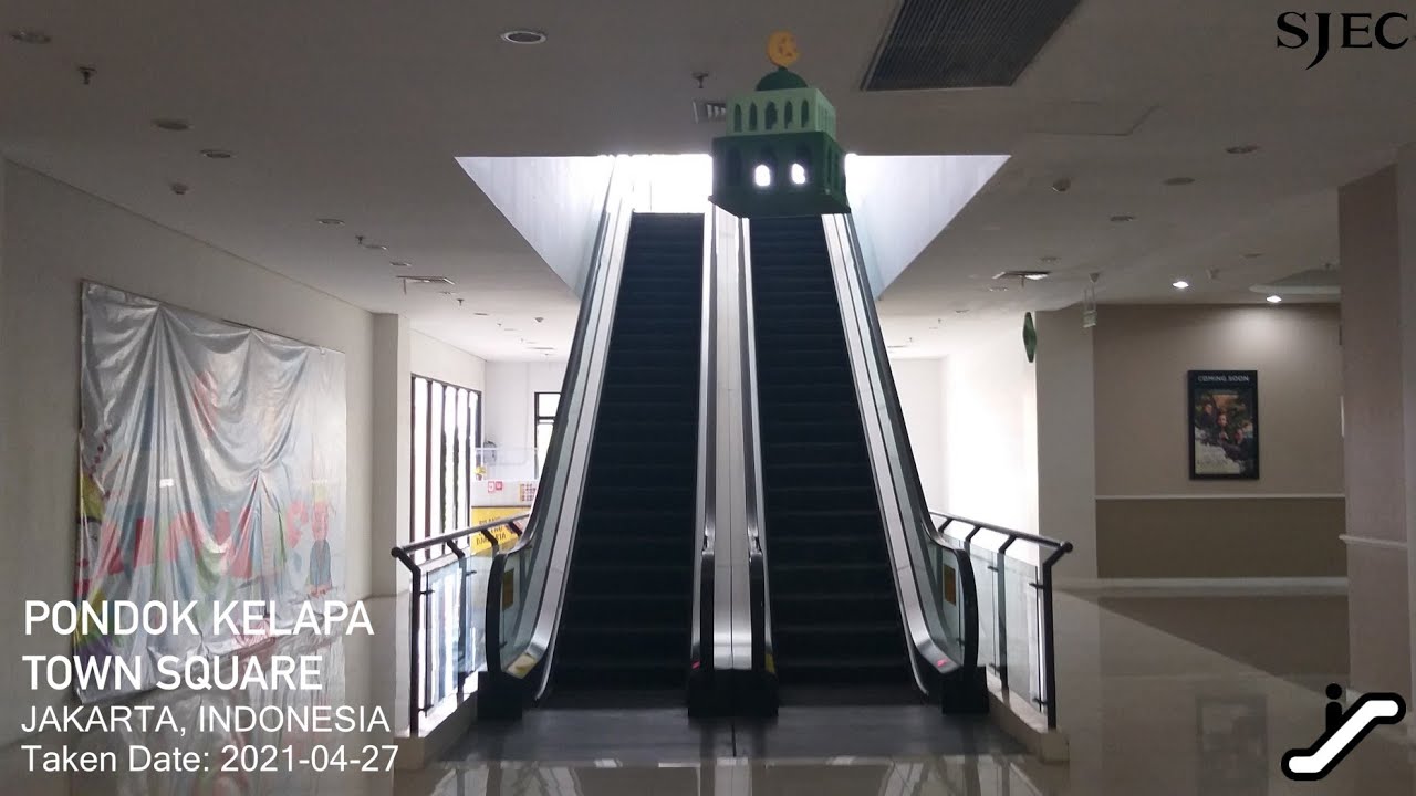 2014 SJEC Escalators at Pondok Kelapa Town Square, Jakarta - YouTube
