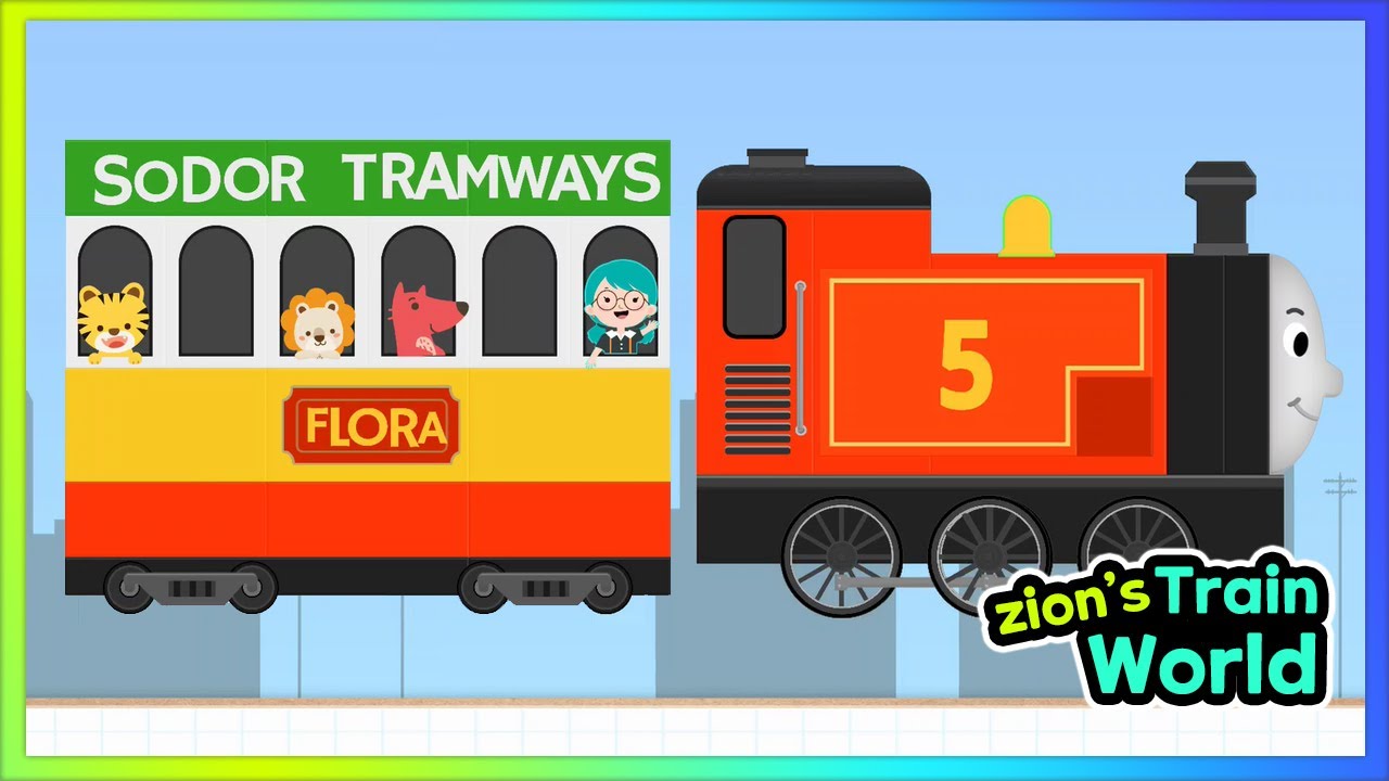 Labo Brick Train #617 Thomas & Friends Trains James & Flora - YouTube