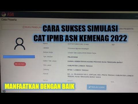 CARA SIMULASI CAT IPMB ASN KEMENAG 2022 || PASTI BISA SIMULASI || Jadwal Simulasi di Deskripsi ...