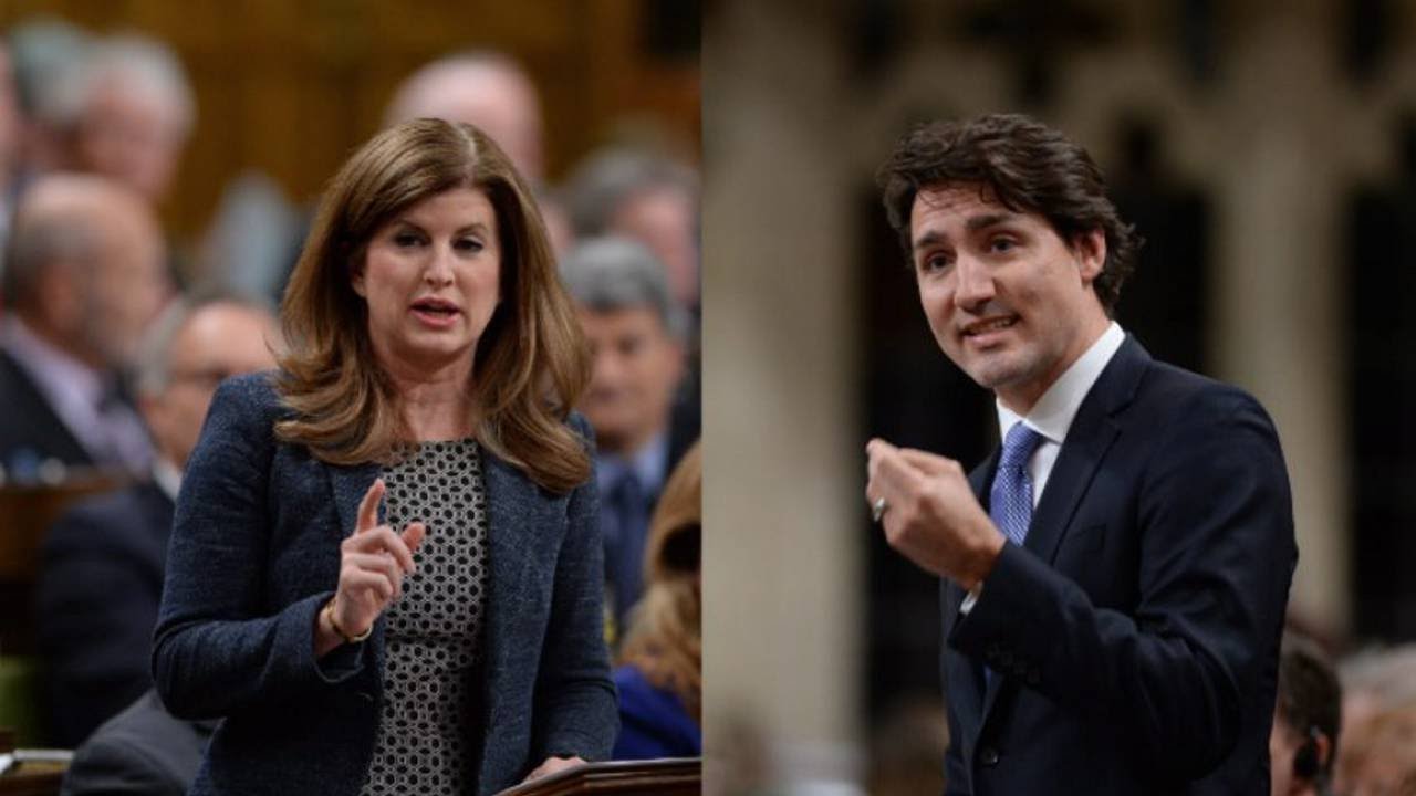Rona Ambrose and Justin Trudeau trade jabs on economy, deficits - YouTube