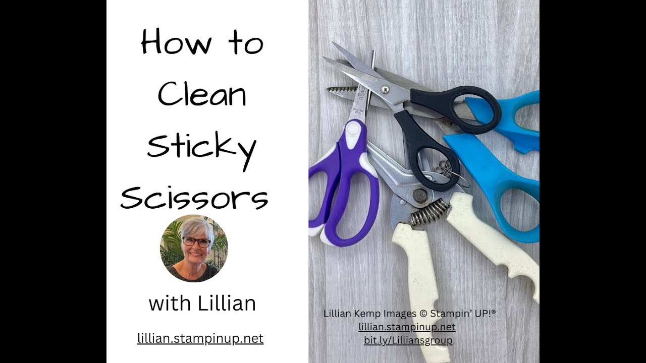 How to Clean Sticky Scissors - YouTube