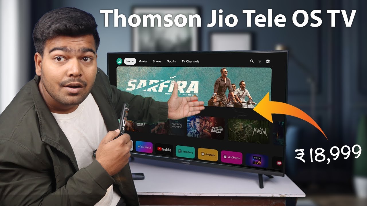 Best 4K QLED TV Under ₹20,000? 🔥 Thomson Jio Tele OS TV Review ...