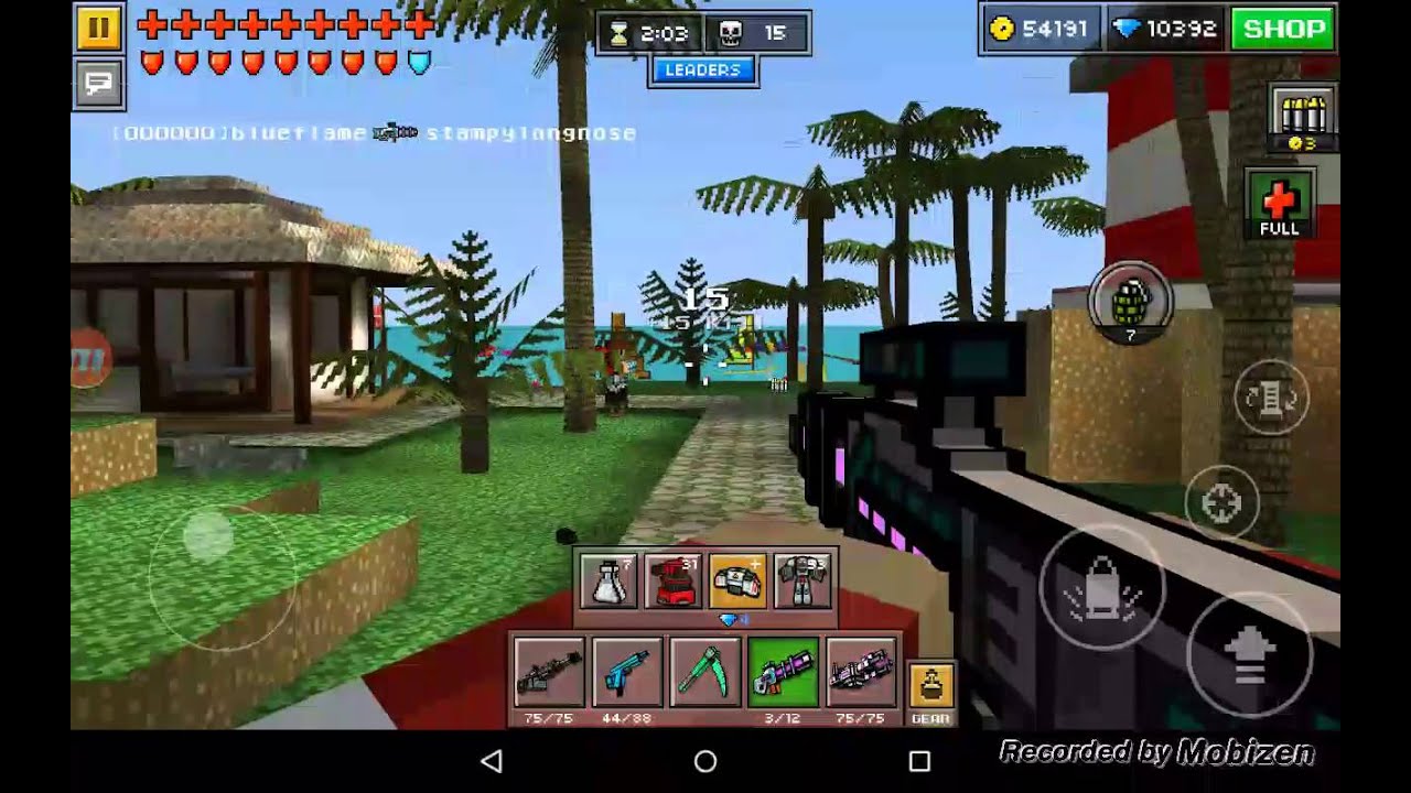 Pixel gun 3D prototype up2 weapon review - YouTube