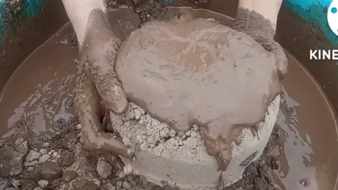 ASMR||Super crunchy crispy pure mud||relaxing mouthwatering yummy paste ...