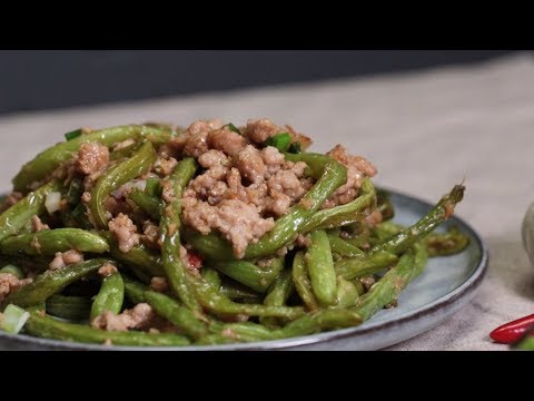 【家常菜食譜】必學的快炒料理！乾煸四季豆 DRY-FRIED STRING BEANS - YouTube