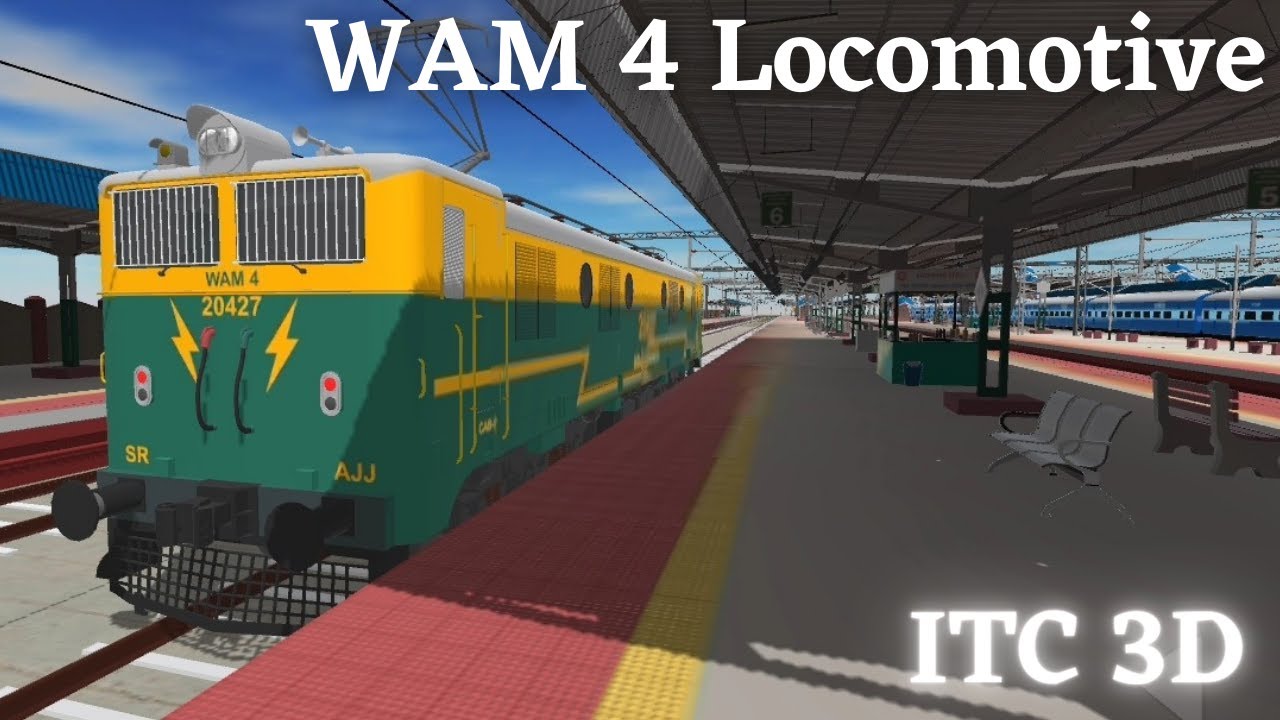 Only WAM 4 Locomotive ? | Indian Train Crossing 3D - YouTube