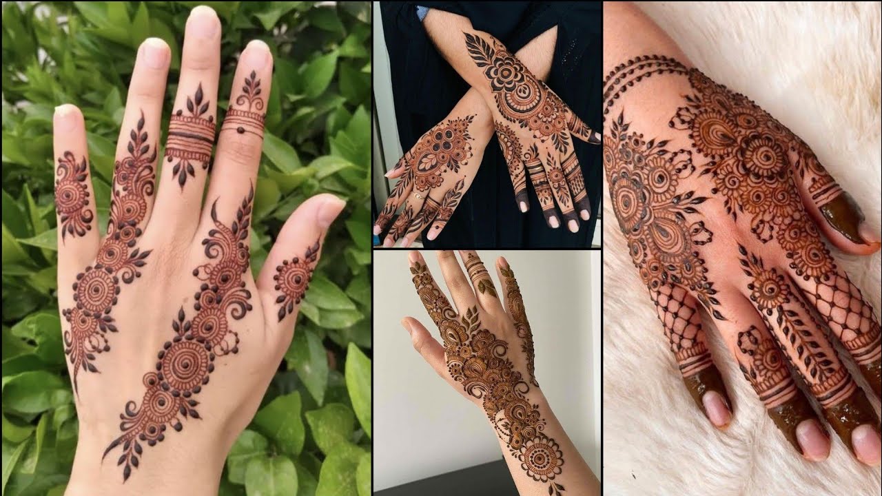 Attrective bail mehndi designs | bail mehndi designs | cutest back hand ...