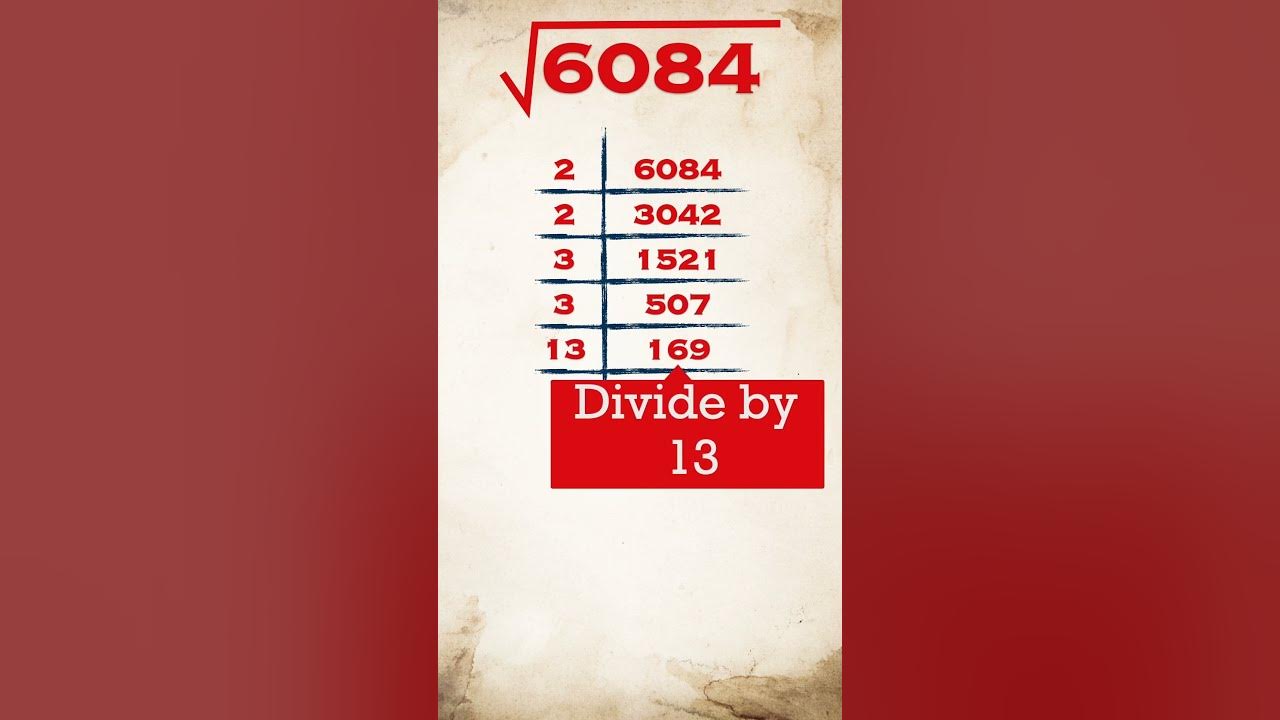 Square Root Of 6084 6084 Ka Vargmul Shorts Viral Funny Trending Squareroot Youtube