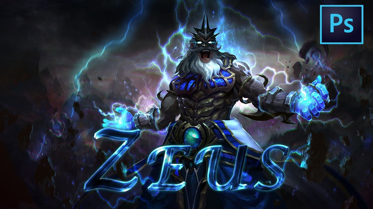 EFECTO TEXTO ZEUS con PHOTOSHOP tutorial - YouTube