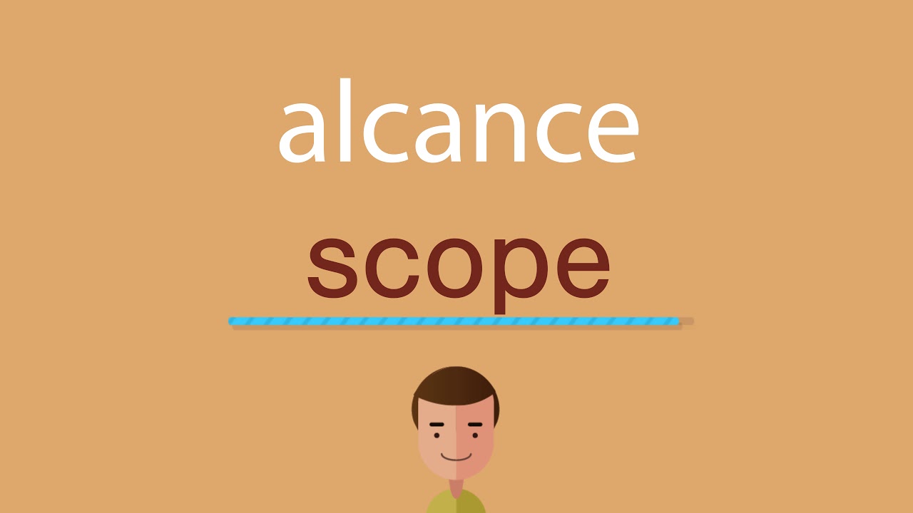Cómo se dice alcance en inglés - YouTube