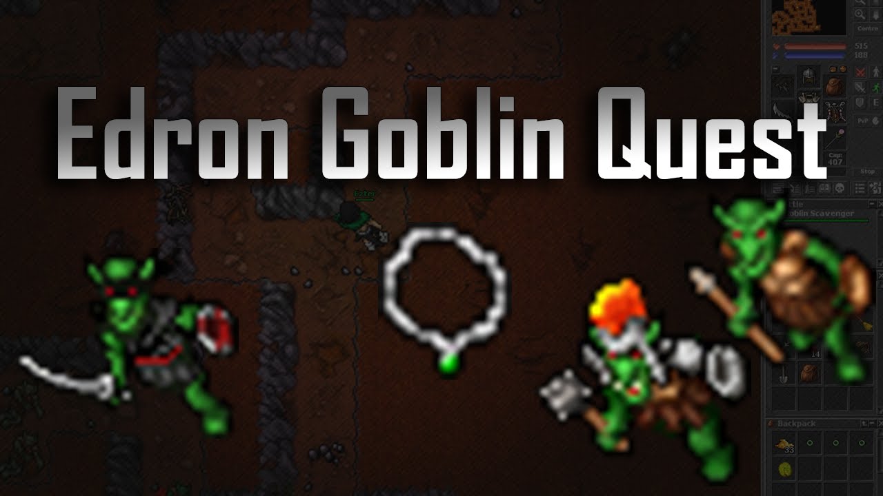 Tibia - Edron Goblin Quest - YouTube