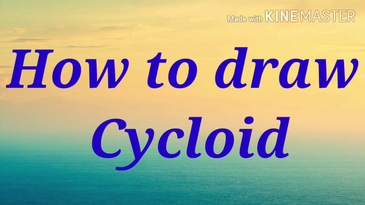 How to draw Cycloid || Engineering Drawing Curve - YouTube