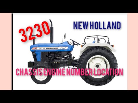 New Holland 3230 Chassis Number or Engine Number Location - YouTube