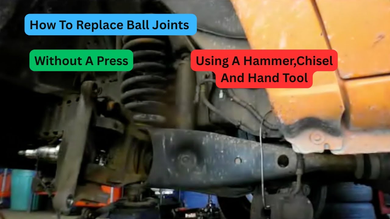 How To Remove And Install Ball Joints Ford E350 / Using Basic Hand ...