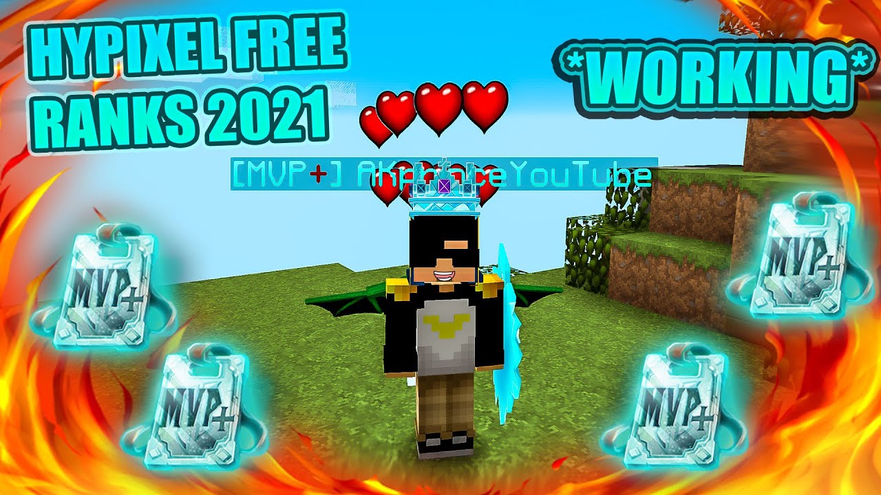 HYPIXEL FREE RANKS ( VIP, VIP+ , MVP , MVP++ ) - YouTube