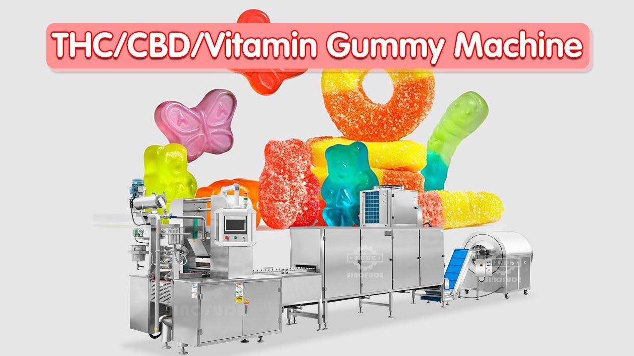 SINOFUDE CBD/ Vitamin Gummy Candy Production Line CLM80 Video, How to ...