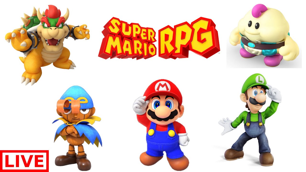 Super Mario RPG Live Stream Part 1 SNES Remake Ported To The Switch ...