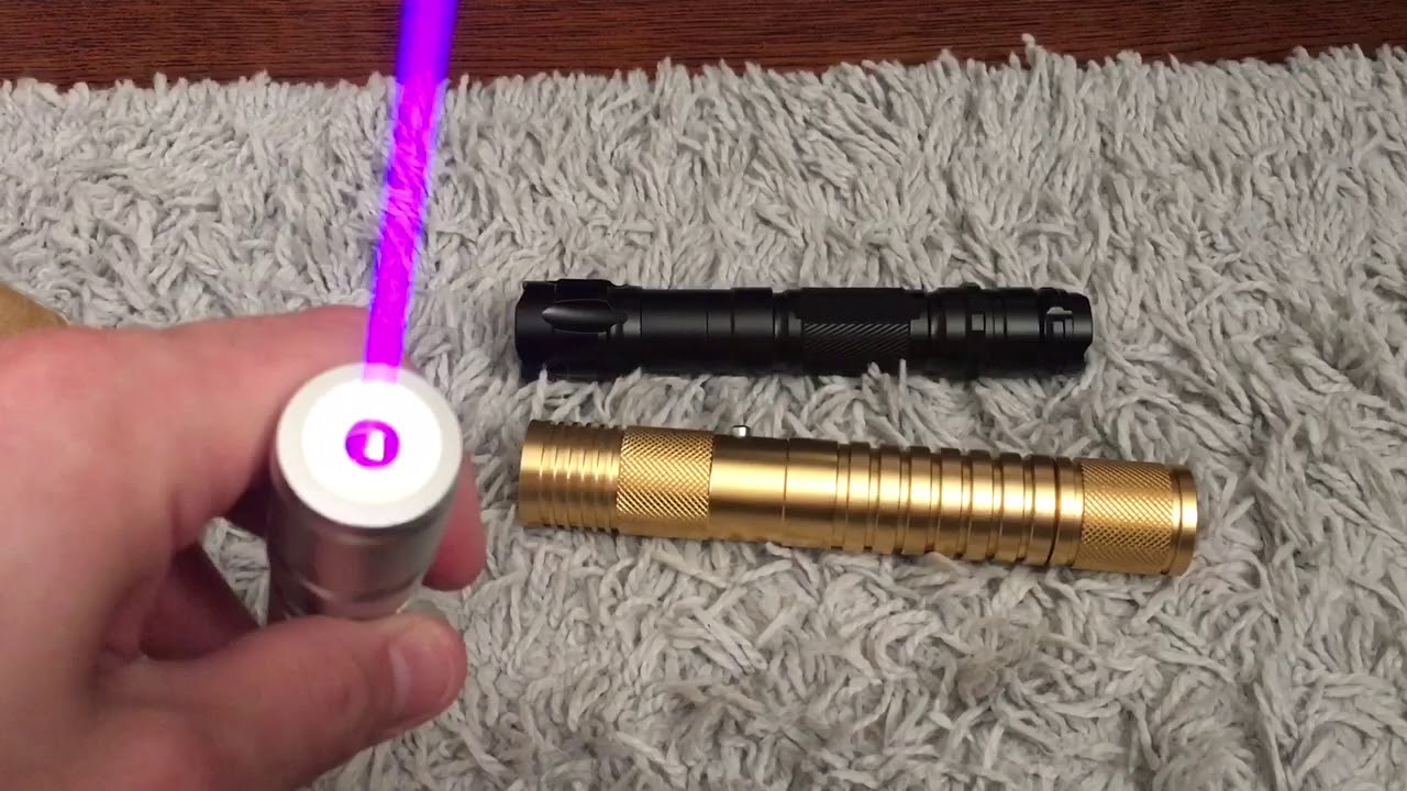 405nm Violet Laser pointer review from Laserpointerstore! - YouTube