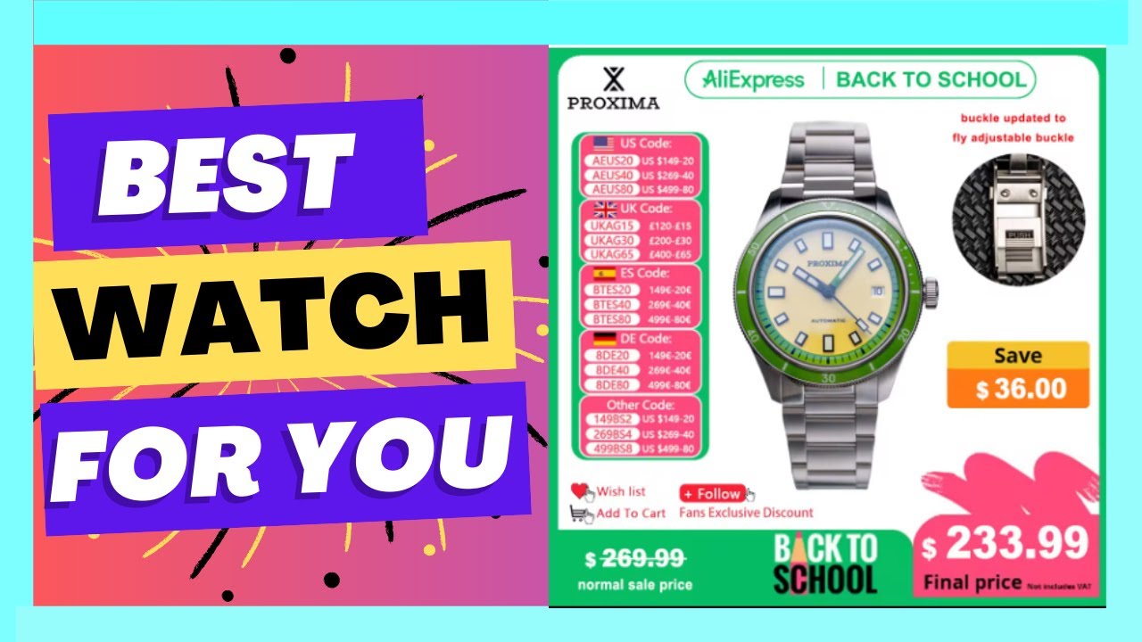 Proxima PX1703-1A New 39mm Men's Mechanical Watches Avocado - YouTube