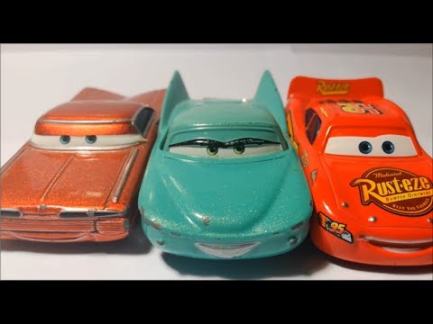 Cars Diecast Review - Lightning McQueen's Crew Gift Pack (Lightning Ramone, Flo, Lightning McQueen)