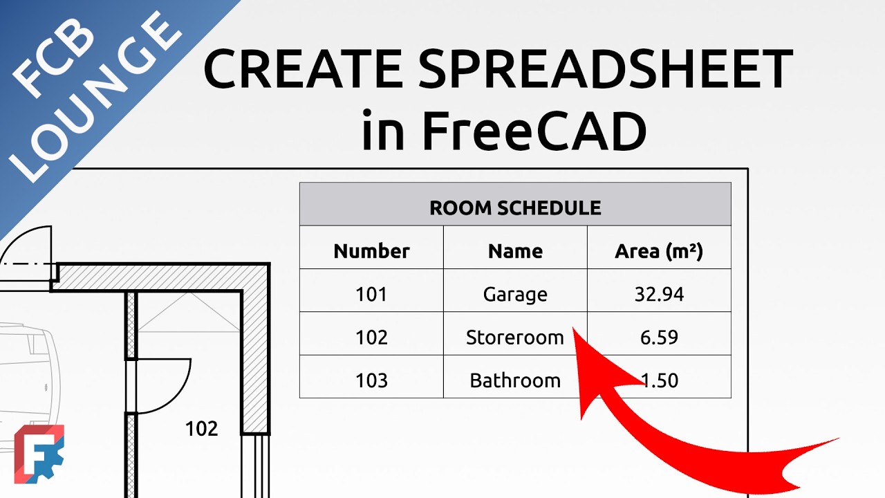 Create Room Schedule in FreeCAD and Place It on a Page | Spreadsheet ...