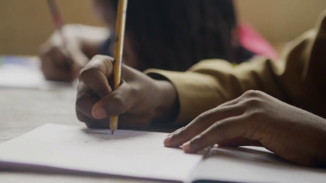 African children writing in class | jyoti kapale - YouTube