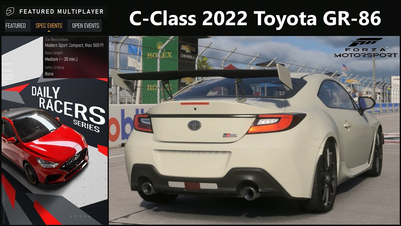 Daily Racers Series PI-500 C-Class 2022 Toyota GR86 | Forza Motorsport ...