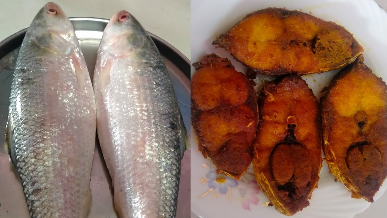 ইলিশ ভাজা || Ilish mach vaja || Bengali Hilsha Fish Fry || Bhaja ilish ...