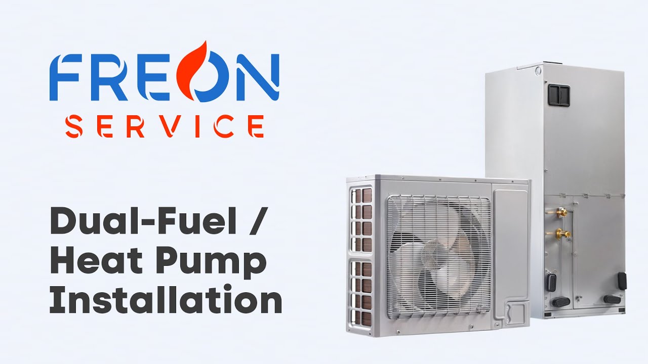 Dual fuel gas & heat pump installation in San Jose, California - YouTube