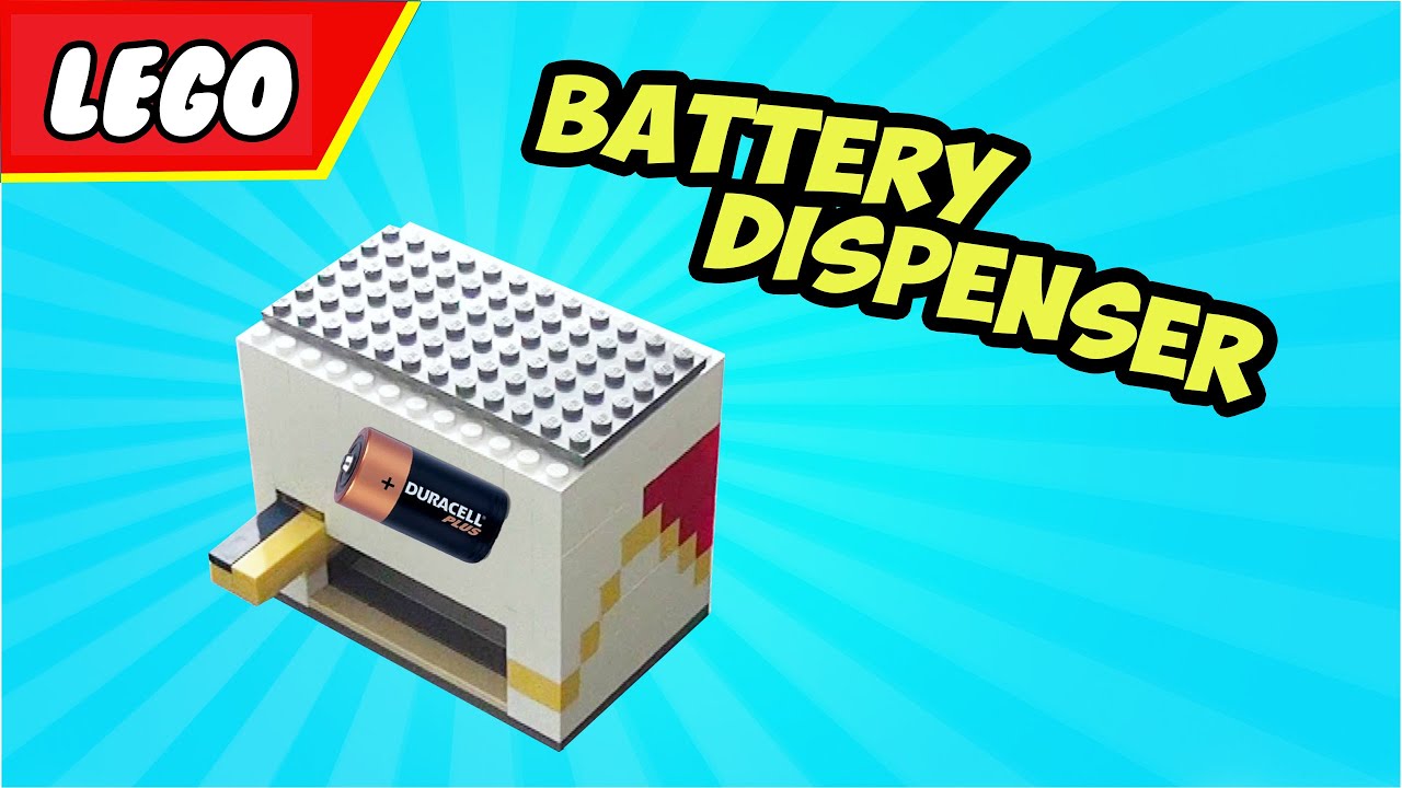 LEGO Battery Dispenser 'Cool' - YouTube