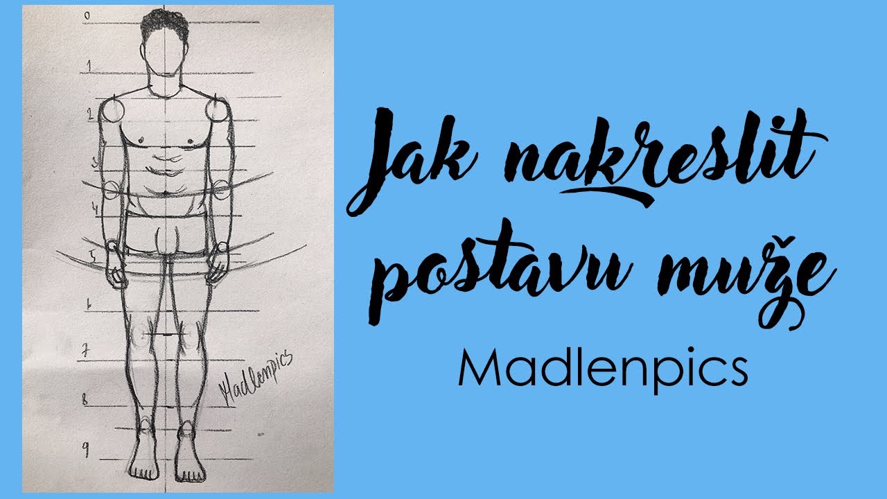 Jak nakreslit postavu muže I Madlenpics - YouTube