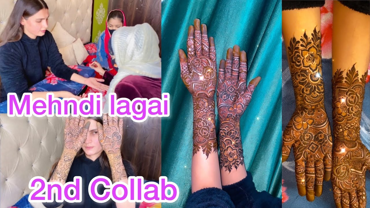 MEHNDI LAGA LI ️ | 2nd Collab Alhumdulillah 🤲| Farha Vlog | #vlog # ...
