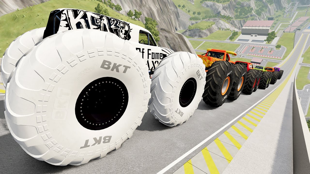 Epic High Speed Jumps LIVE - BeamNG Drive | Griff's Garage - YouTube