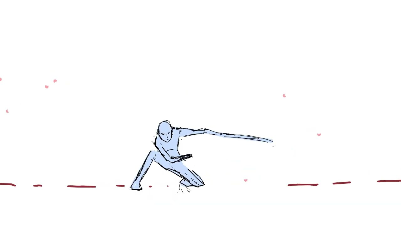 Katana Slash 2D animation practice - YouTube