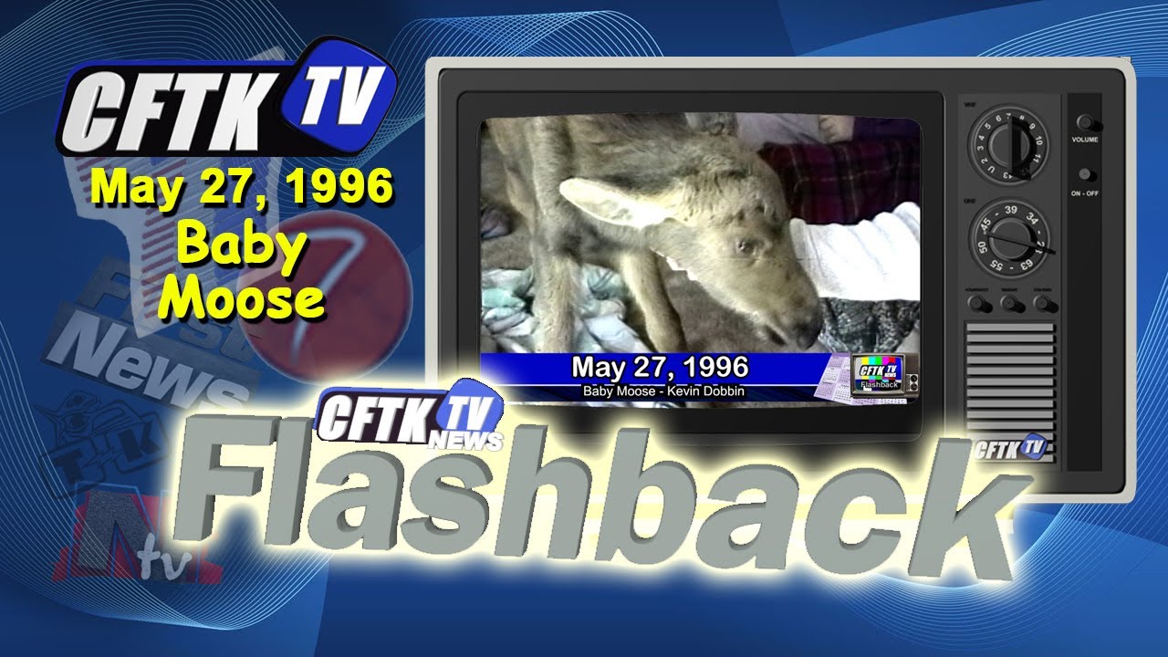 CFTK-TV's Flashback - May 27 1996 - Baby Moose - Reporter: Kevin Dobbin ...