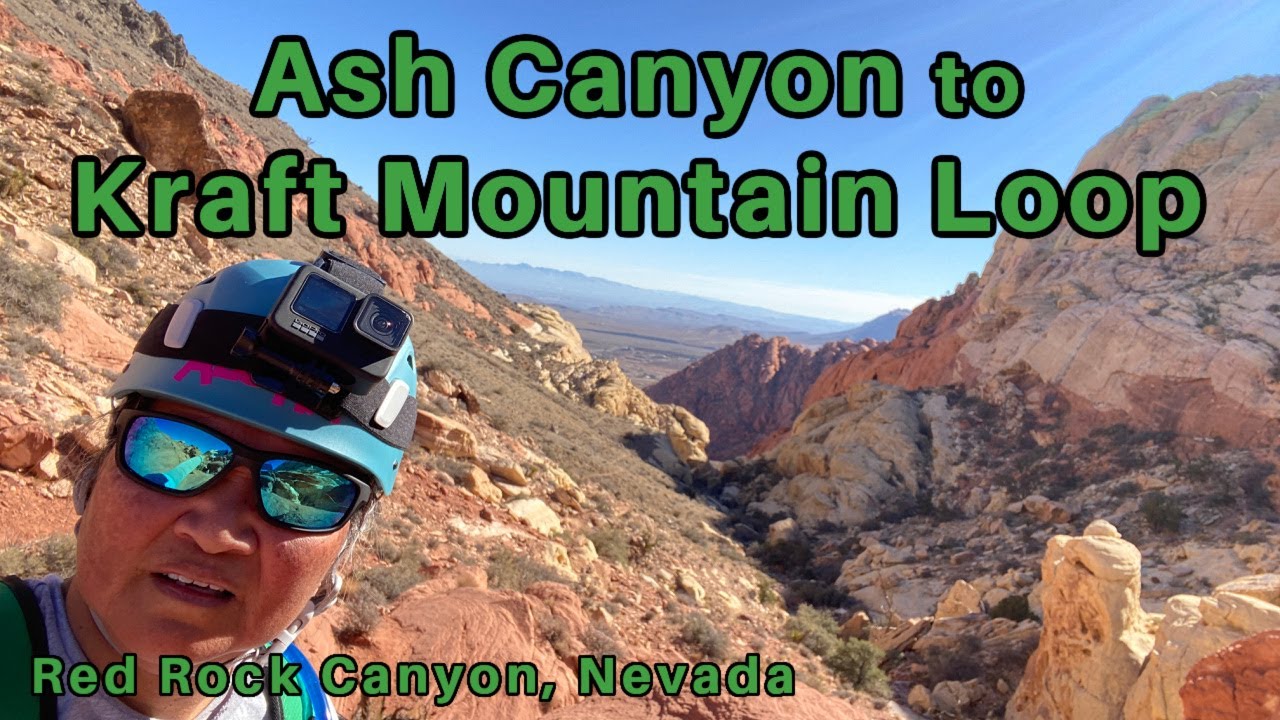 My solo rock scramble and hike up Ash Canyon to Kraft Mountain Loop trail, Red Rock Canyon ...