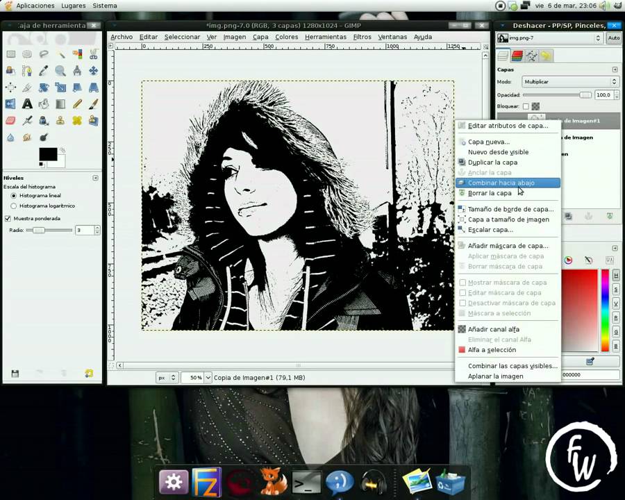Gimp: Efecto comic - YouTube
