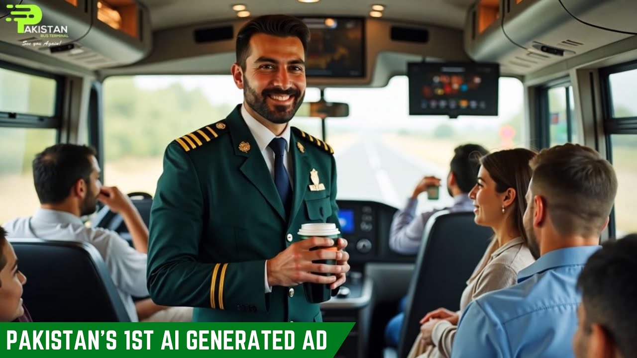 PAKISTAN'S 1ST AI GENERATED AD PAK BUS TERMINAL || TRADE ARTS 0307 ...