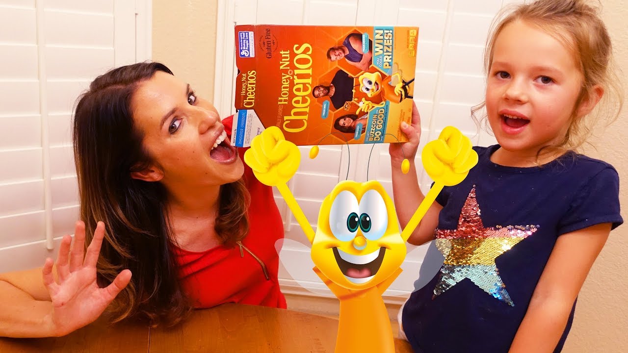 Sandaroo Family Joins The Bee Good Honey Nut Cheerios Team! - YouTube