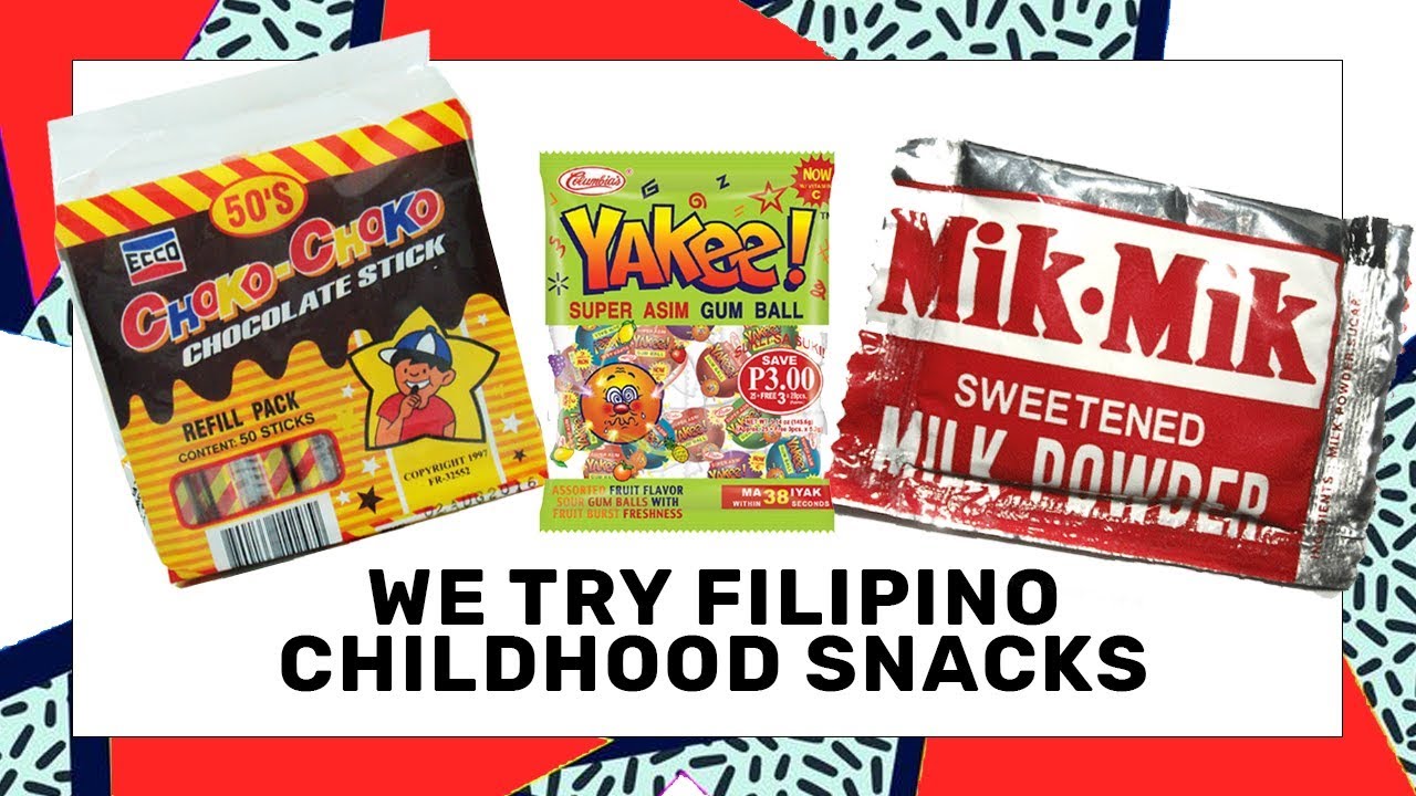 The SnippetMEdia Team Tries Filipino Childhood Snacks - YouTube
