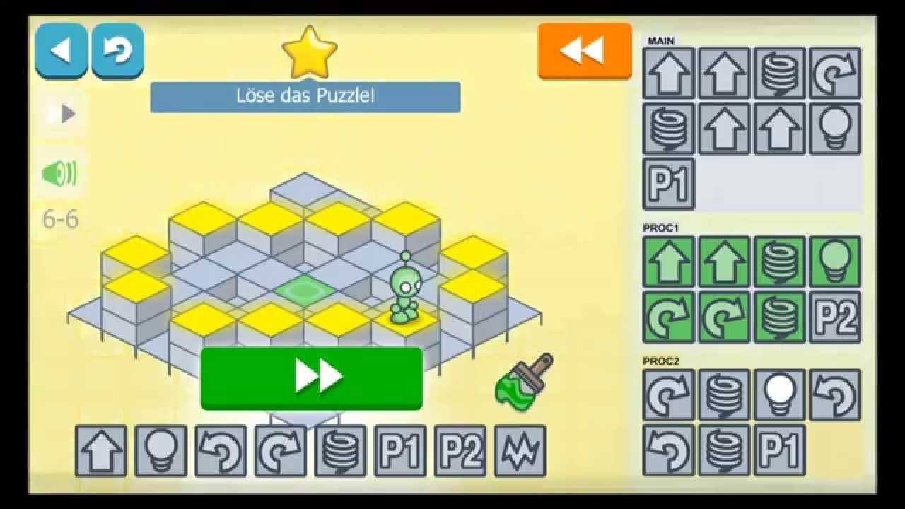 Lightbot Level 6-6 - YouTube